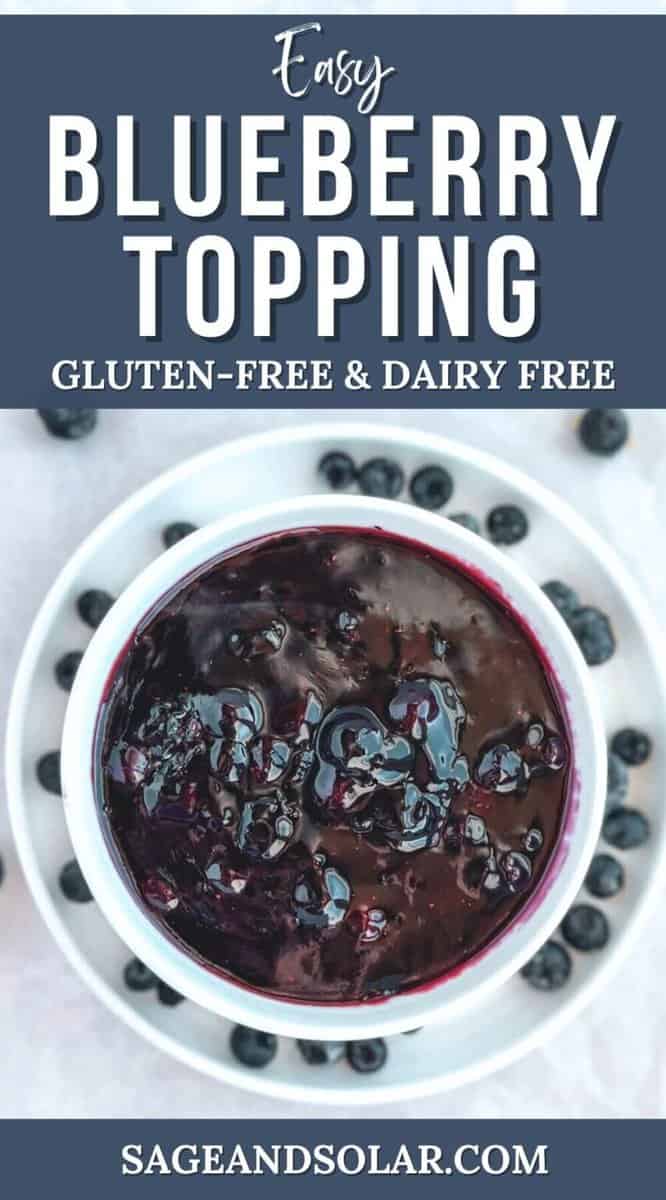 Easy Blueberry Topping Recipe (Gluten-Free Dairy-Free) - Sage & Solar